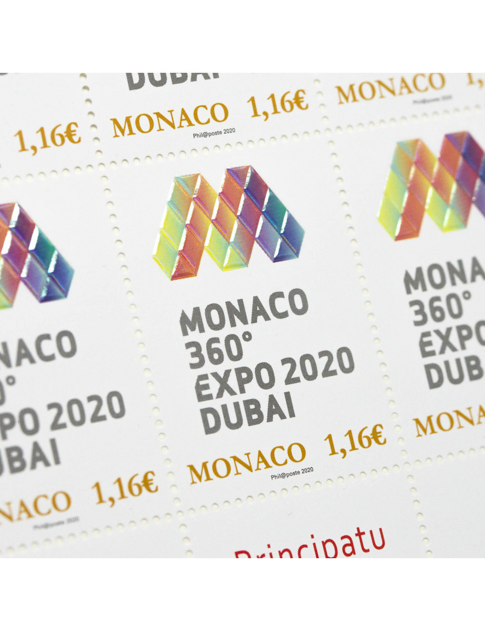 Official stamp Expo 2020 Dubai Velvet cover